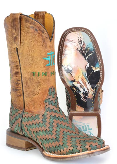 TIN HAUL WOMEN'S WOVEN BOOT - FRINGE WESTERN WEAR