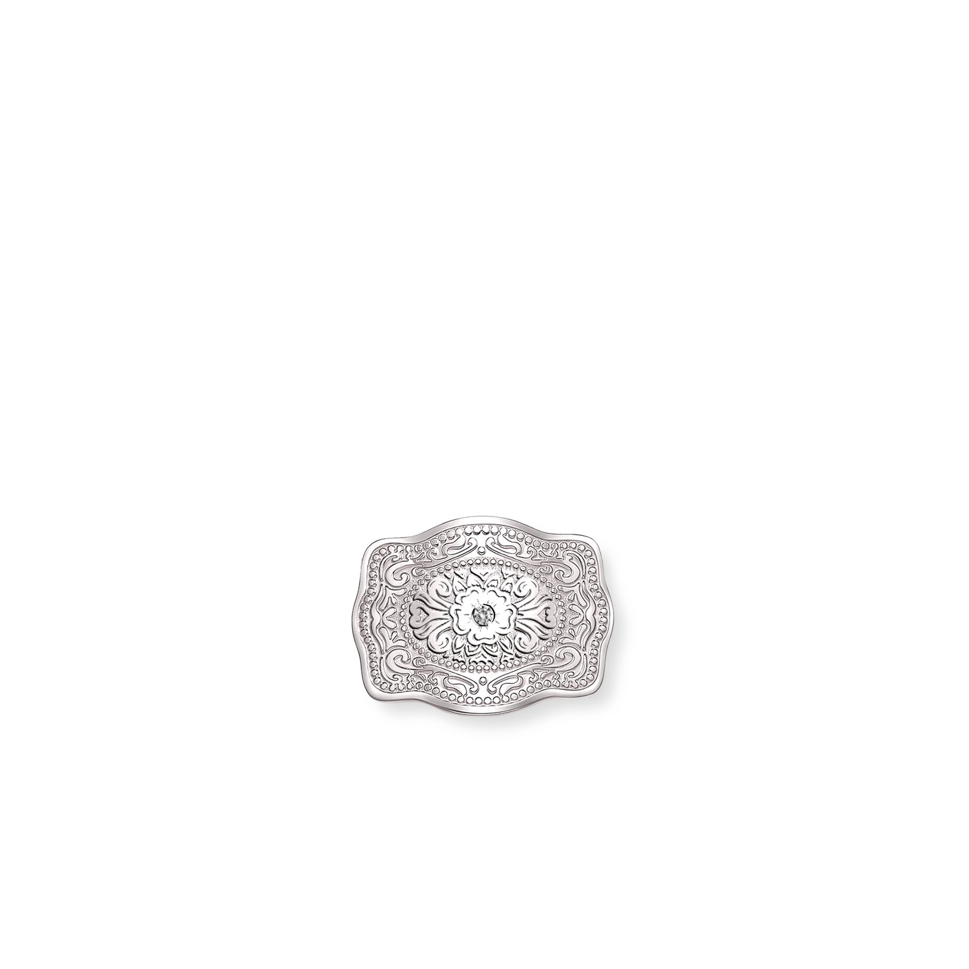 SPUR WEST MINI SILVER BUCKLE HAT PIN - AMELIA ROSE - FRINGE WESTERN WEAR