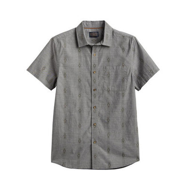 PENDLETON MENS CARSON SHORT SLEEVE SHIRT GREY - FRINGE WESTERN WEAR