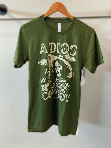 WOMENS ADIOS COWBOY TEE - FRINGE WESTERN WEAR