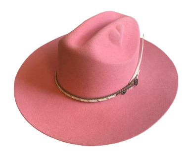 CORRAL DIXIE PINK WOOL HAT - FRINGE WESTERN WEAR