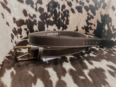 GINGERICH FRANKLIN DOUBLE STITCHED BELT - FRINGE WESTERN WEAR