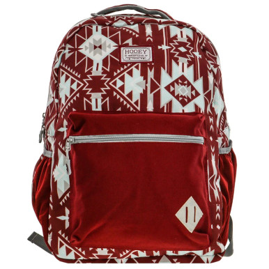 HOOEY "RECESS" BACKPACK BURGUNDY/AZTEC - FRINGE WESTERN WEAR