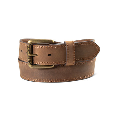 ARIAT MEDIUM BROWN WORK BELT - FRINGE WESTERN WEAR