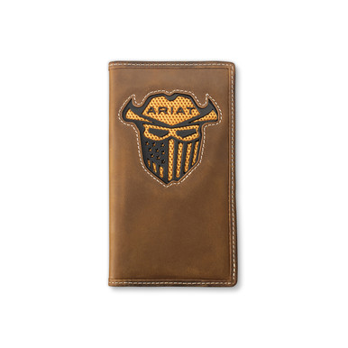 ARIAT BROWN CHECKBOOK WORK WALLET - FRINGE WESTERN WEAR