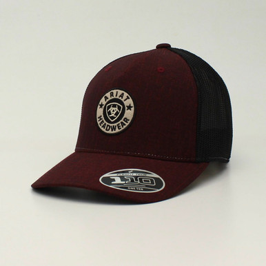 ARIAT MAROON HEADWEAR HAT - FRINGE WESTERN WEAR