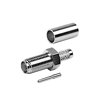 SMA Female Connector - Crimp On for RG-58 Coax Cable