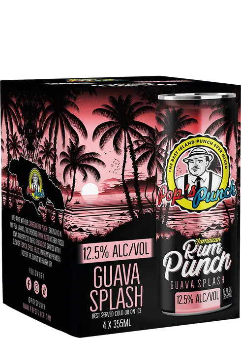 Pop's Punch Guava Splash 4pk