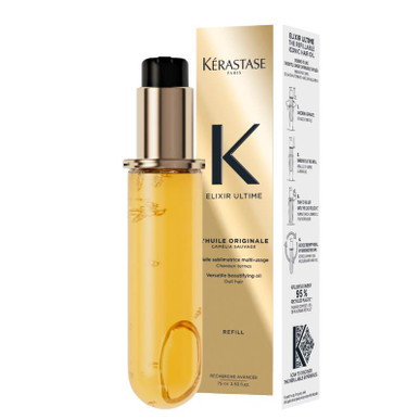 Kérastase Elixir Ultime Hair Oil L'Huile Originale Refill Capsule 75ml ...