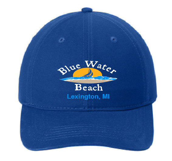 Blue Water Beach Port & Company® - Brushed Twill Low Profile Cap