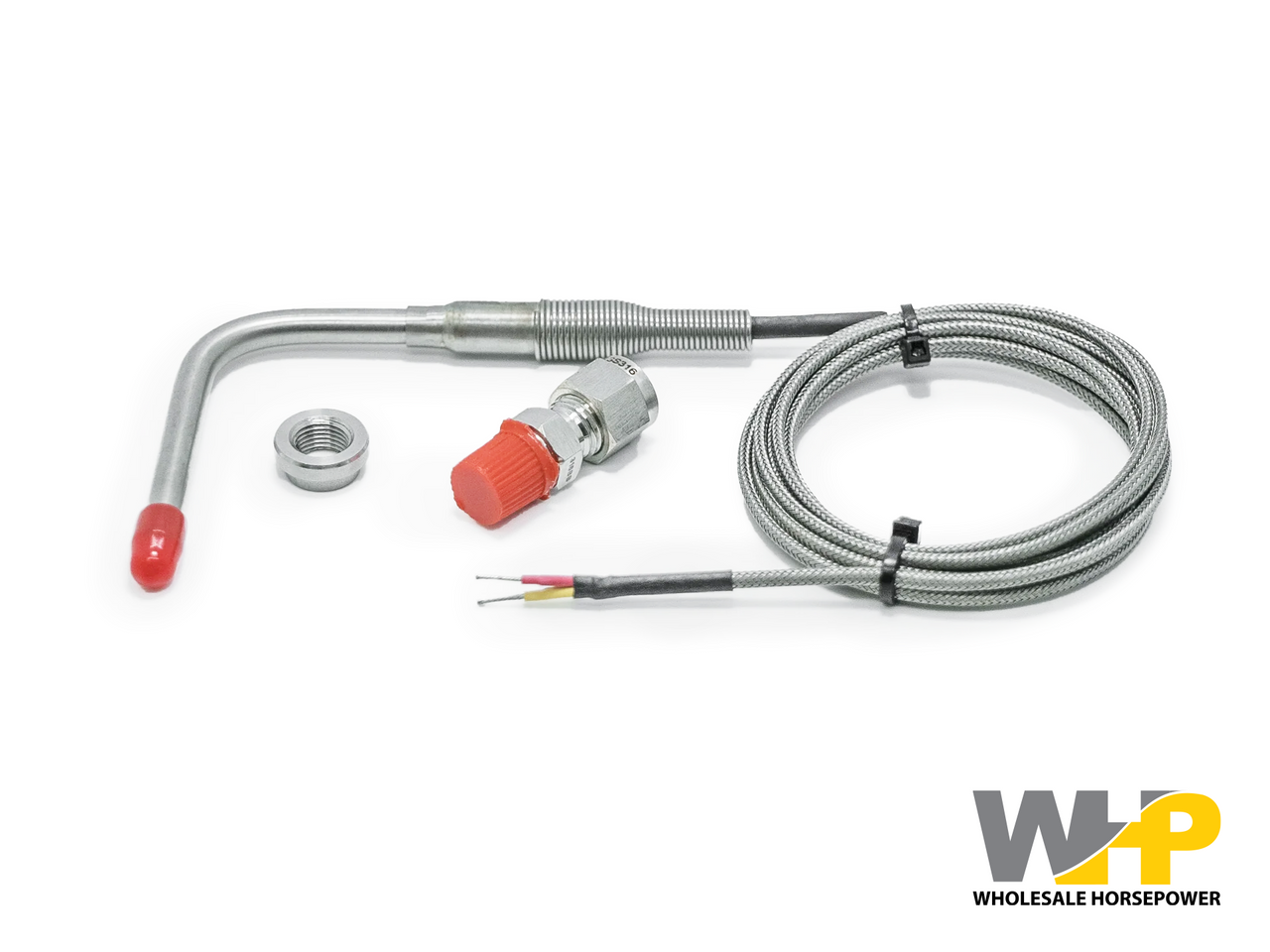 Includes 90 degree Type K EGT probe with stainless fittings and weld ...