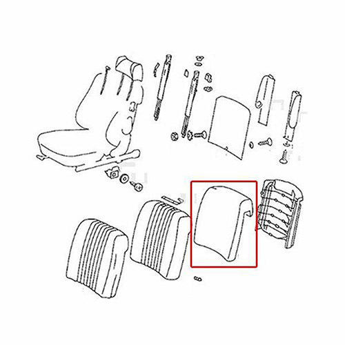 Mercedes-Benz R107 SL Foam Seat Back Rest 1973-'85 - 1079100516