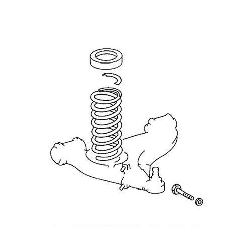 Mercedes-Benz R129 Suspension Spring (Front) - 1293211704