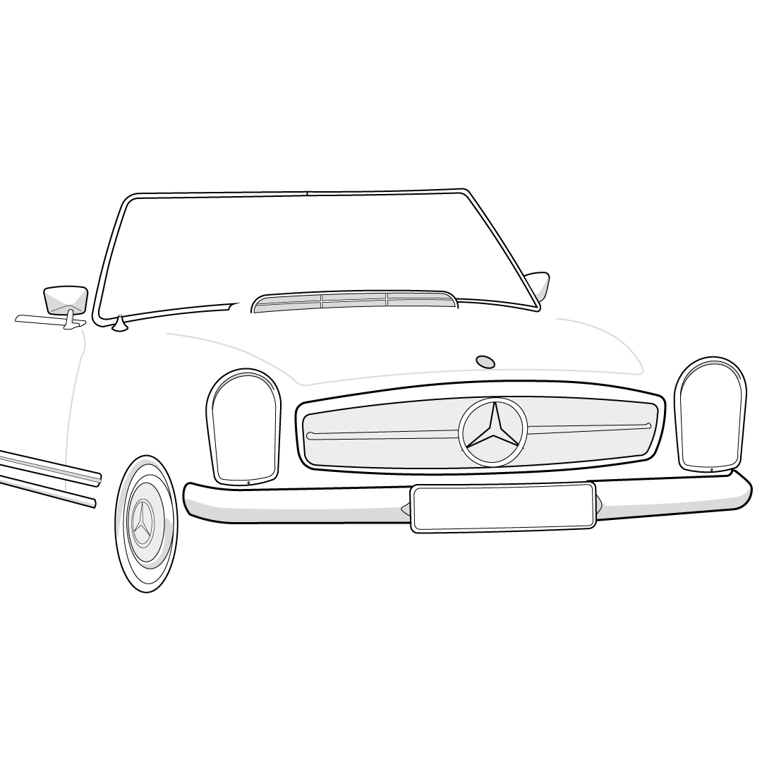 Mercedes-Benz SL W113 Pagoda Parts