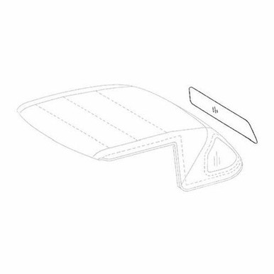 Mercedes-Benz R107 SL Soft Top Rear Centre Window - 1077770010