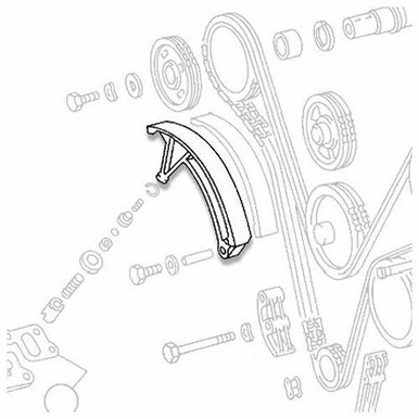 Mercedes-Benz M116 Timing Chain Guide Rail - 1160502816