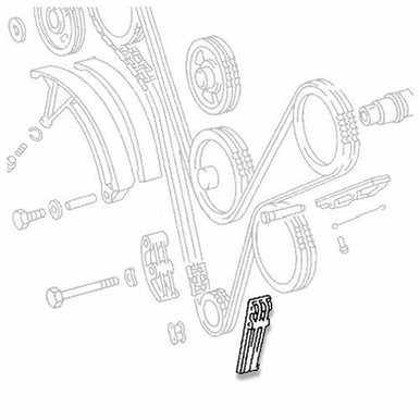 Mercedes-Benz M116 & M117 Timing Chain Guide Rail - 1160501116