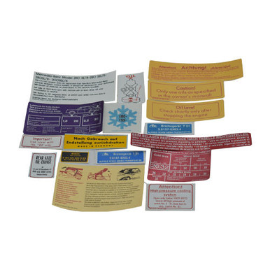 Mercedes-Benz 113 280SL 17 Piece Sticker Set (US) | SL Shop
