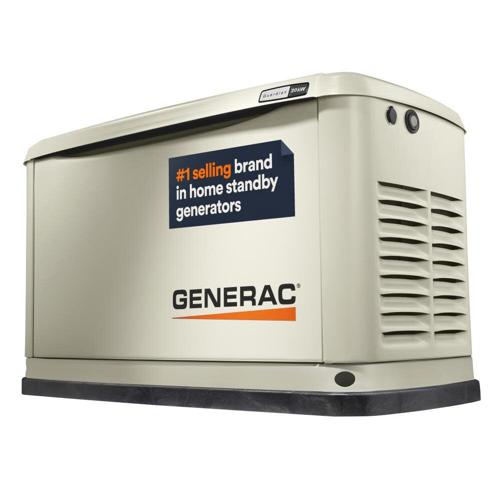 Generac Guardian Series 20/17 kW Air-Cooled Standby Generator, Aluminum ...