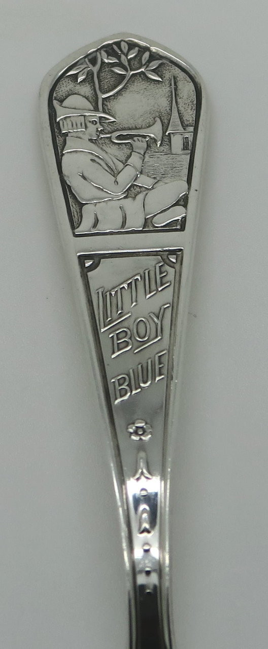 “Little Boy Blue” Sterling Silver Baby Fork by Rogers 4”