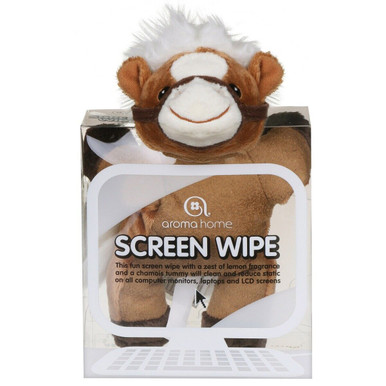 Horse Plush Screen Wipe Cleaner - Big White Rabbit.ie