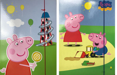 Peppa Pig Twin Pack of Large Document Holders with Elastic Closure ...