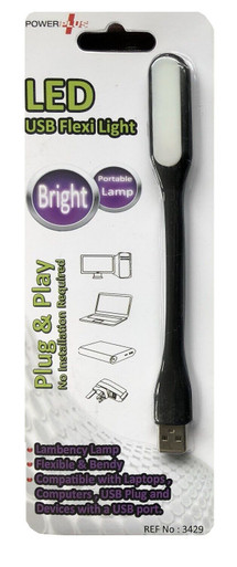 LED USB Flexi Light Bright Portable Lamp for Laptop and Tablet Black ...