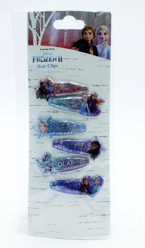 Disney Frozen II Set of 6 Hair Clips - Big White Rabbit.ie