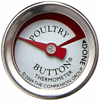 Charcoal Companion Poultry Button Re-Usable Thermometer - Big White ...