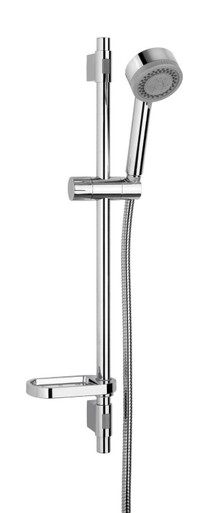Croydex 3 Function Chrome Shower Riser Set with Soap Dish - Big White ...