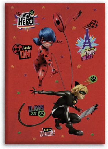 Miraculous Ladybug and Cat Noir Red Fleece Blanket 140cm (55") X 100cm ...