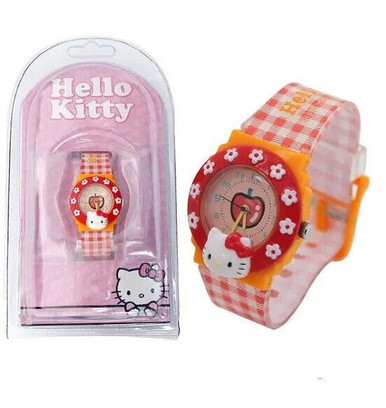 Hello Kitty Analogue Watch Red, Yellow and White - Big White Rabbit.ie