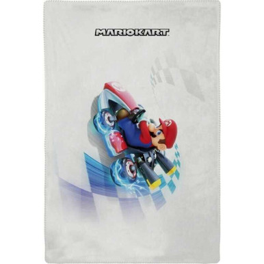 Super Mario Mario Kart Fleece Blanket 140cm (55") X 100cm (39.5") - Big ...