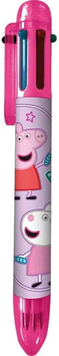 Peppa Pig Jump 6 Colour Retractable Ball Point Pen - Big White Rabbit.ie