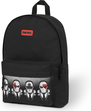 Fortnite Official Creeper Backpack 43cm X 29cm X 13cm Black - Big White ...