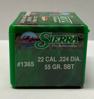 SIERRA GAMEKING 22 CAL (.224) 55 GR SBT 100 CT SIE1365 - Shydas Outdoor ...