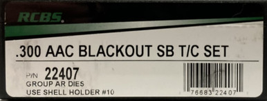 RCBS-AR SERIES DIE SET 300 BLACKOUT (SMALL BASE) RCBS22407 - Shydas ...