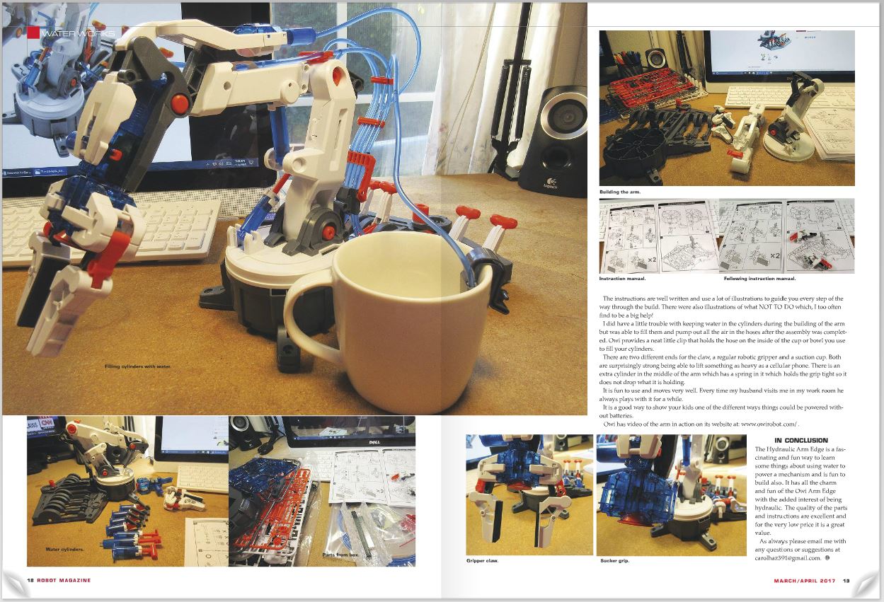 OWI featured in ROBOT Magazine's March/April issue - OWI Inc. dba ...
