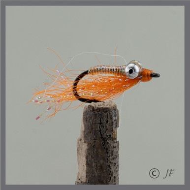 Crazy Charlie Orange Saltwater fly - Armadale Angling