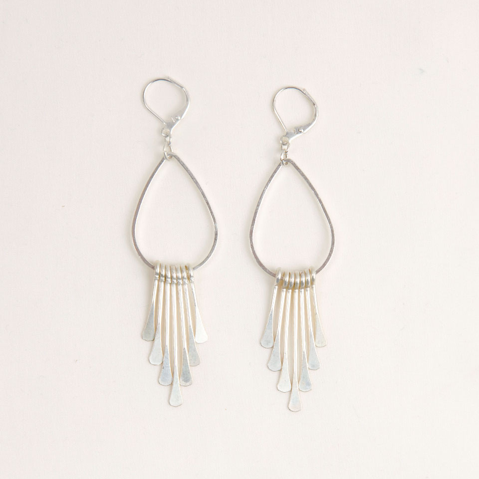 Guatemalan Paddle Pin Fringe Earrings | Handmade Fair Trade Jewelry ...