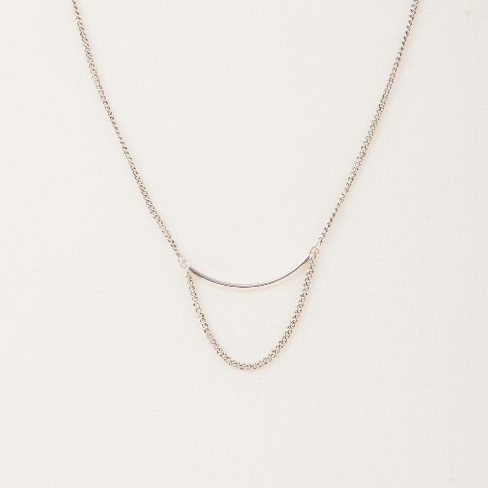 Guatemalan Metal Bar & Chain Loop Necklace | Handmade Fair Trade ...