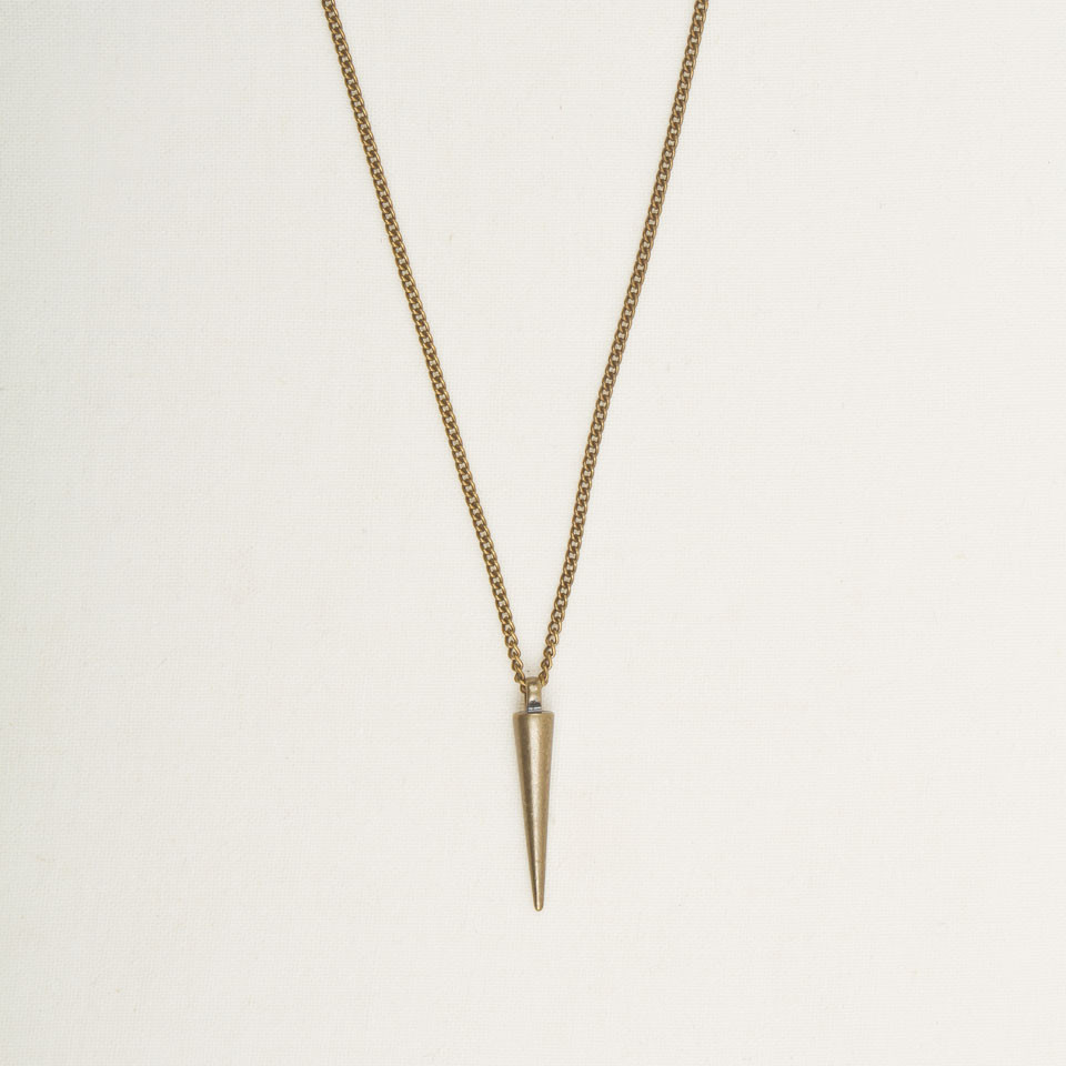 Large Bronze Spike Necklace - Altiplano