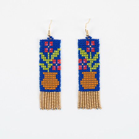 Flower Pot Fringe Earrings | Handmade Fair Trade Jewelry | Altiplano