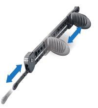 Slidelock Footbrace System Easy Reach System Fits Most Kayak