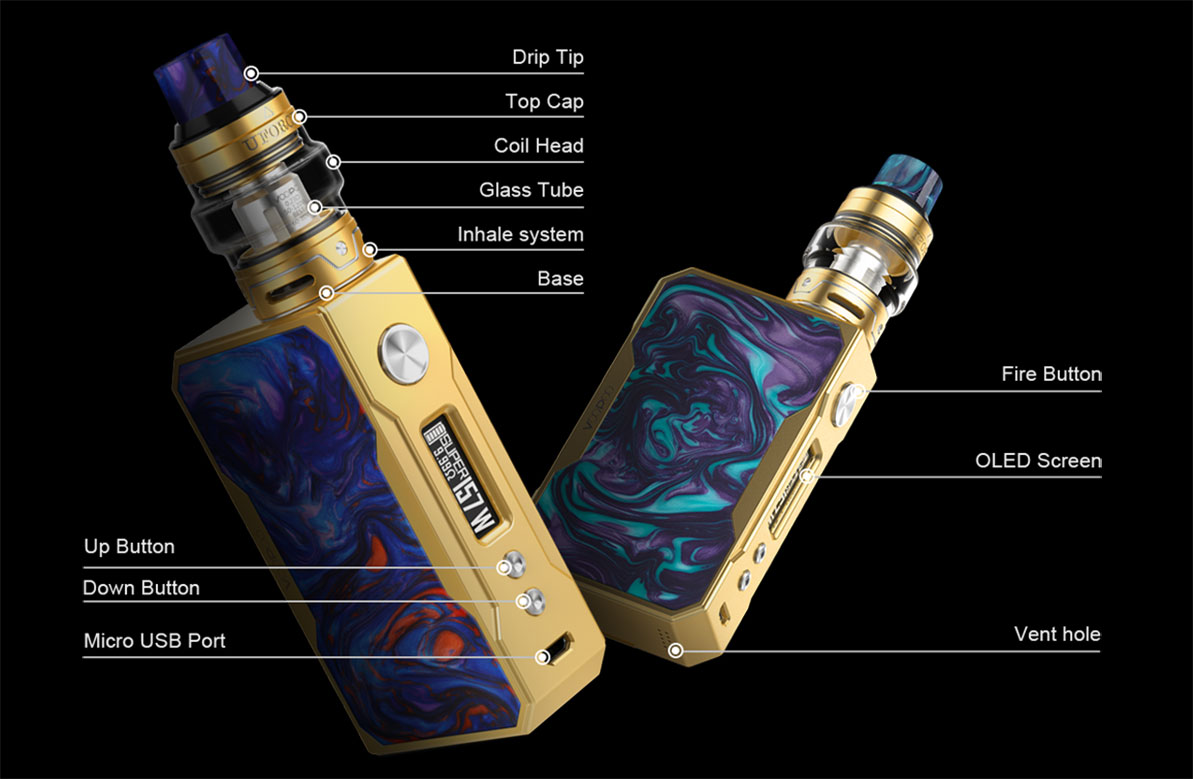 Now in stock - VOOPOO Drag Gold kit - Express Vapour