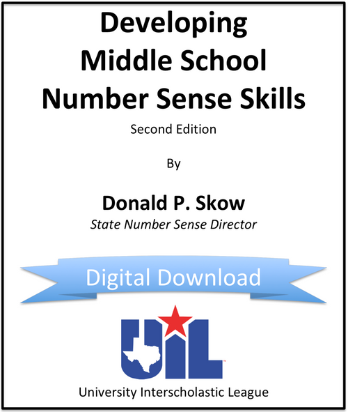 Developing Middle School Number Sense Skills (Digital Copy) - UIL Store