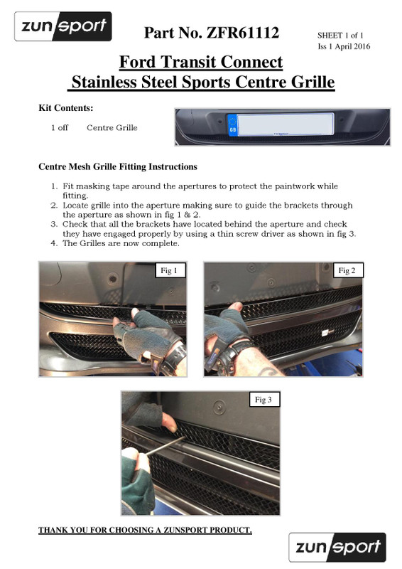 Ford Transit Connect - Full Grille Set