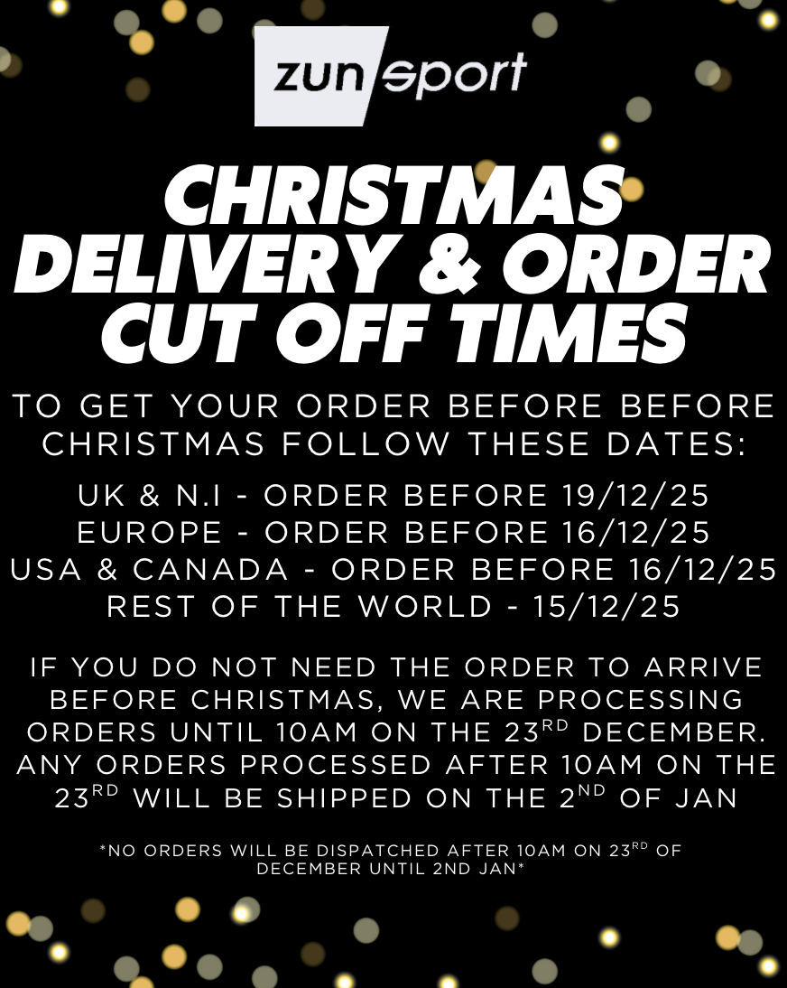 Christmas Delivery & Order Cut Off Times - Zunsport Limited