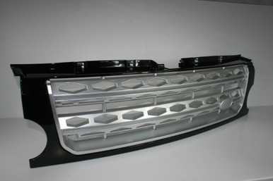 Land Rover Discovery Gloss Black With Silver D4 Mesh Zunsport