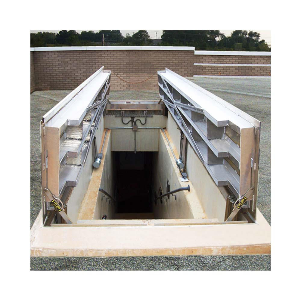 48" x 72" Aluminum Drainage Panel - H20 Loading - Double Leaf - Bilco
